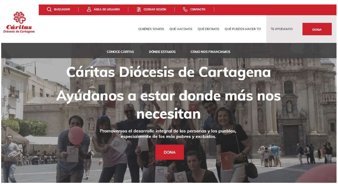 Nueva web de Cáritas - Cáritas Cartagena
